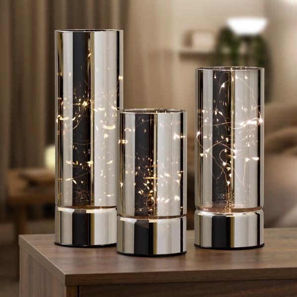 SMOKE MIRROR HURRICANE LED DECOR LAMP